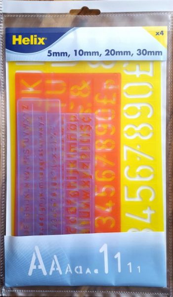 Helix Multi-Pack Lettering Stencils ( 4-Pack) | EducatorsDen.com