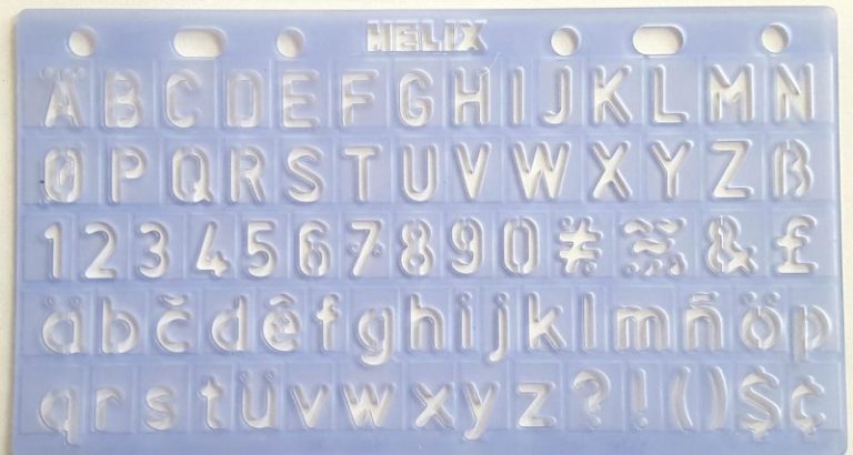 Helix Multi-Pack Lettering Stencils ( 4-Pack) | EducatorsDen.com